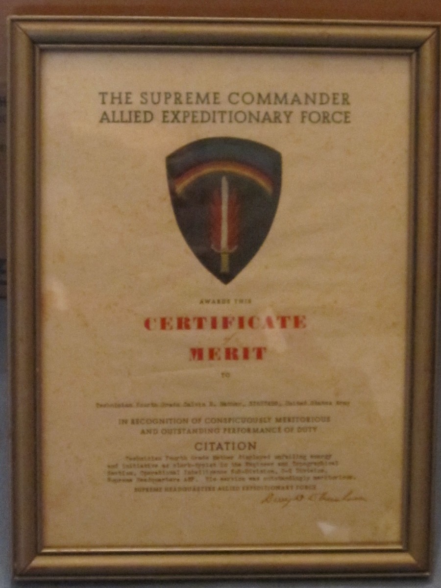 SHAEF Certificate Signed By Ike. | J. Mountain Antiques