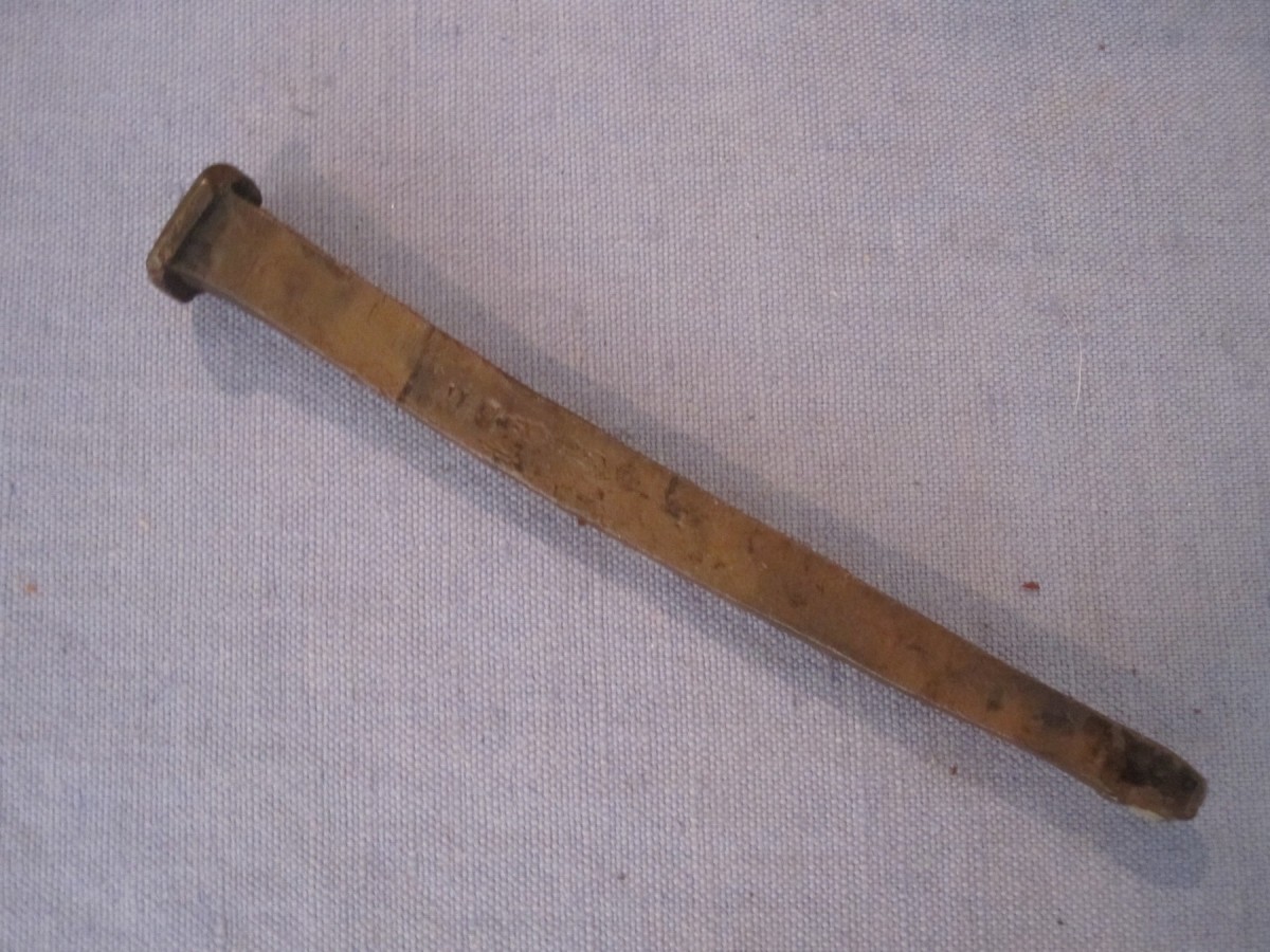 Bronze Spike From USS New Hampshire. | J. Mountain Antiques