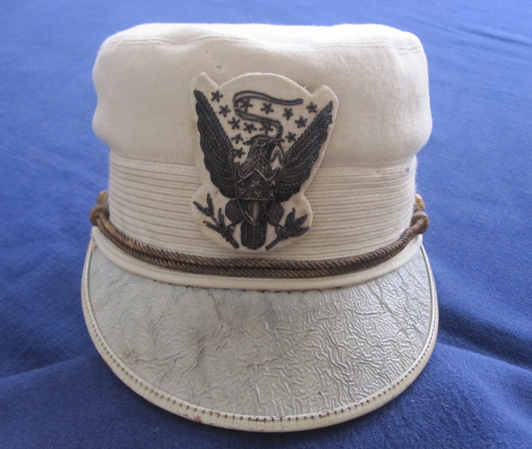 1895 Officer’s Summer White Garrison Cap | J. Mountain Antiques
