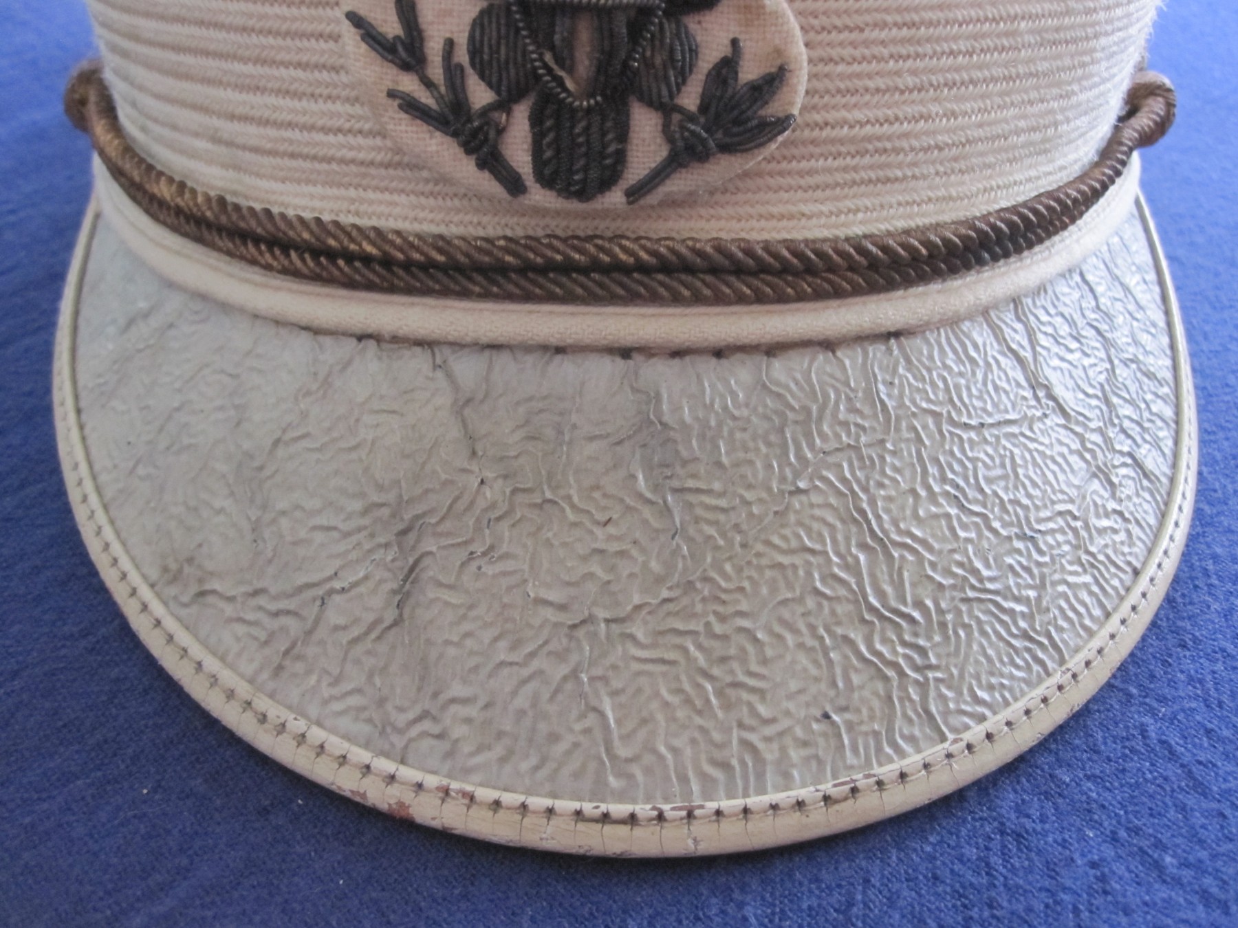 1895 Officer’s Summer White Garrison Cap | J. Mountain Antiques
