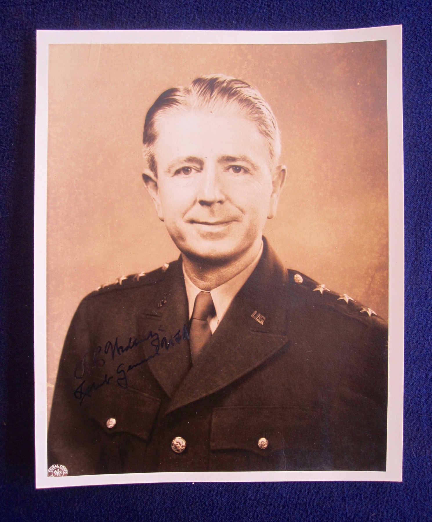 Autographed Photo- Lt. Gen. Wedemeyer | J. Mountain Antiques