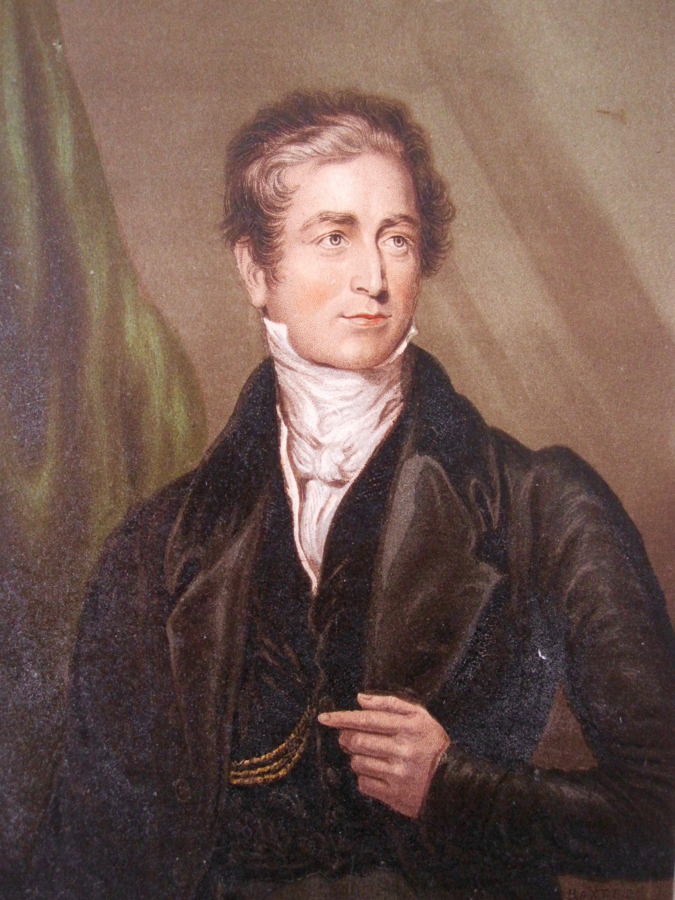 George Baxter Print- Sir Robert Peel | J. Mountain Antiques