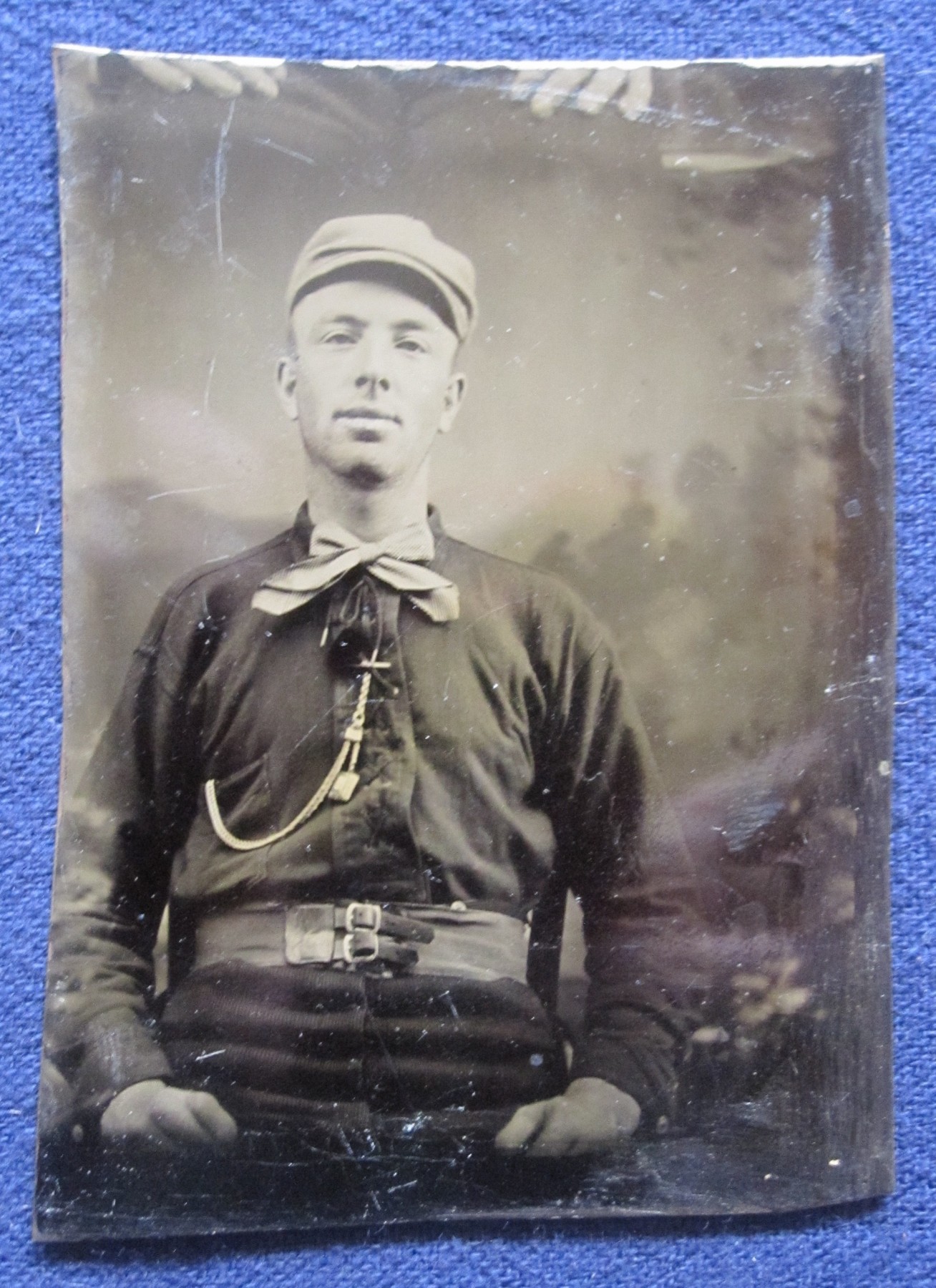 Tintype of a Baseball Player, Circa 1870’s – SOLD | J. Mountain Antiques