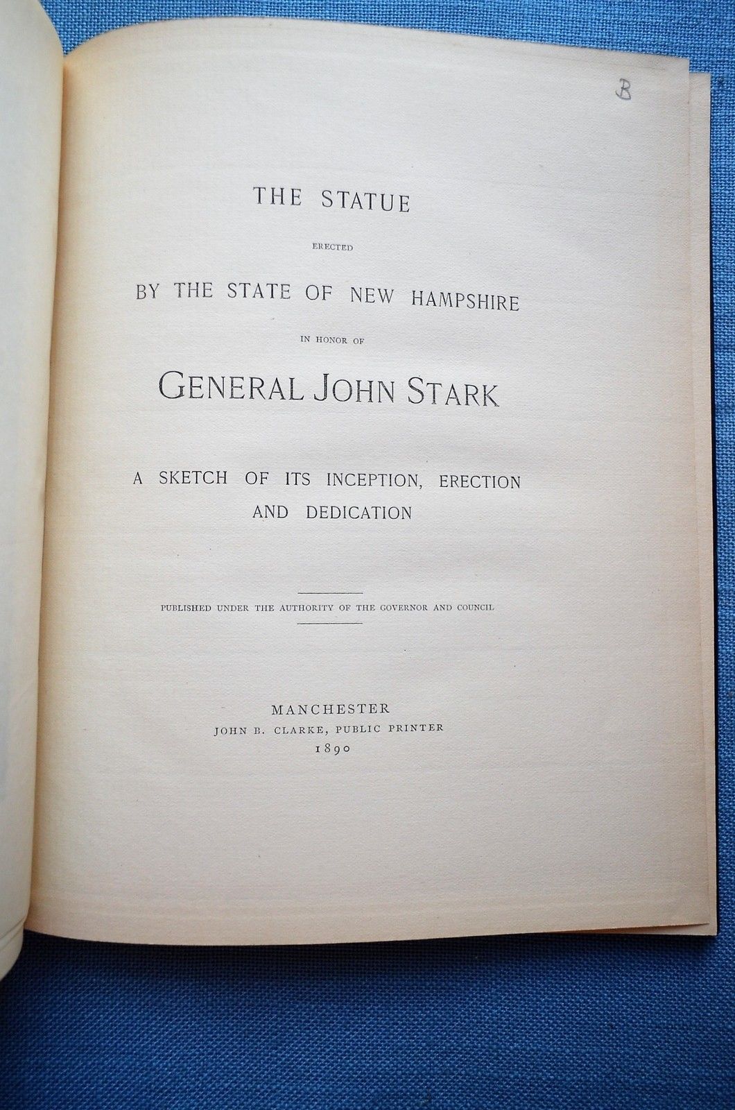 The Statue Erected By The State of New Hampshire In honor Of General ...