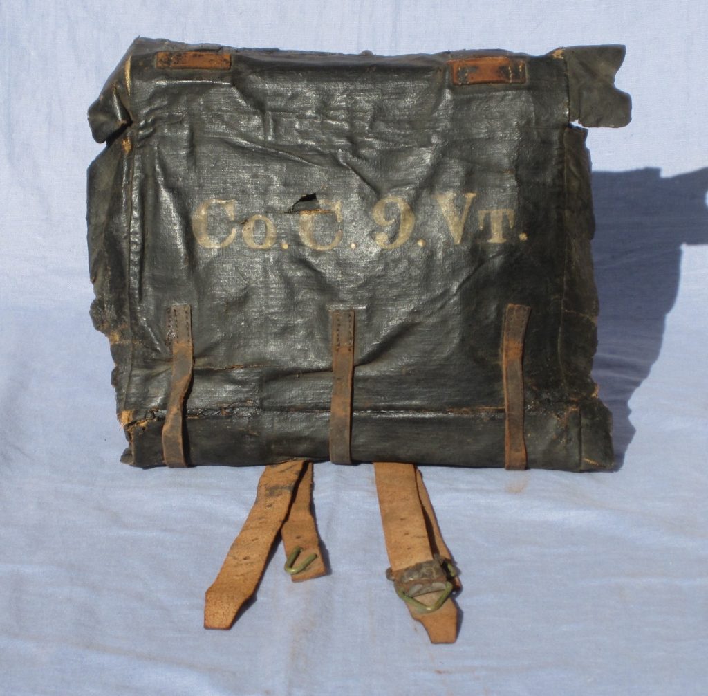 Civil War Company "C", 9th Vermont Vol. Infantry Knapsack | J. Mountain ...