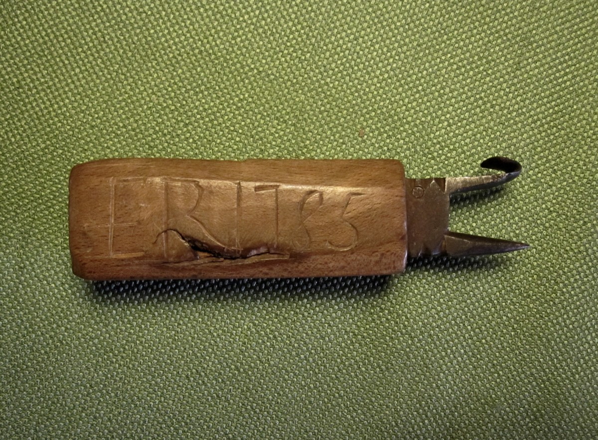 1785 Shipwright's Timber Scribe Cased. | J. Mountain Antiques