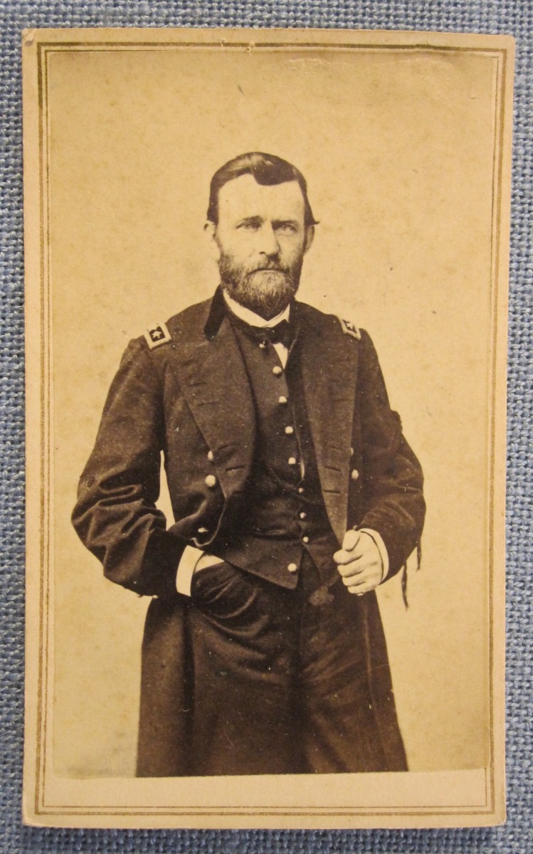 CDV- Gen. Grant Wearing Mourning Band | J. Mountain Antiques