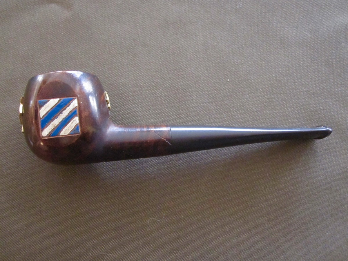 WWII Theater Decorated Pipe- 3rd Division | J. Mountain Antiques