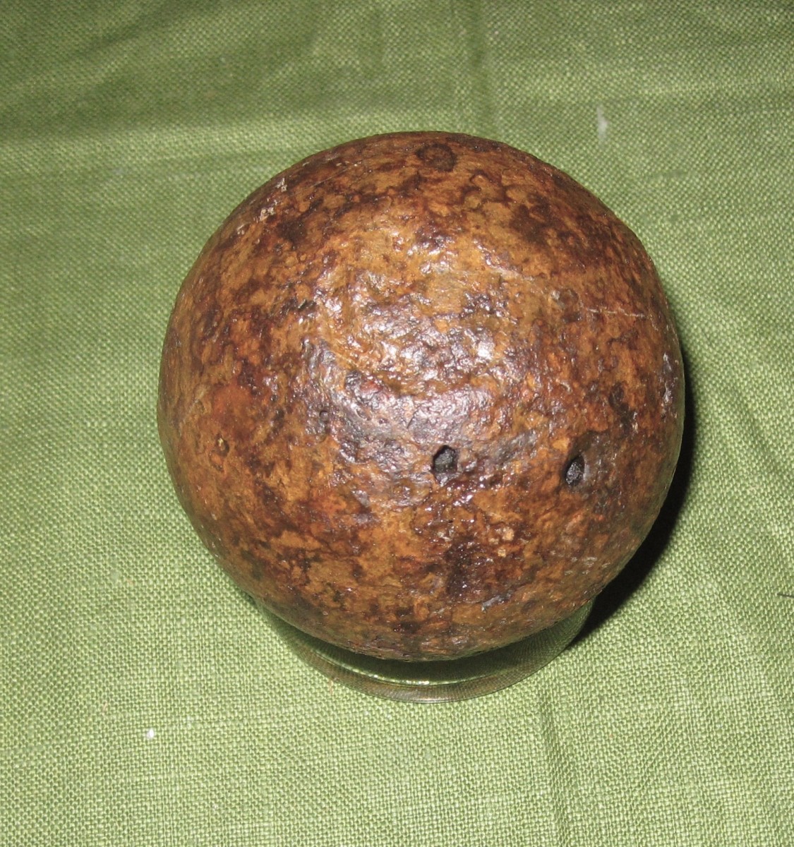 Excavated Cannonball- Ft. Griswald, Ct | J. Mountain Antiques