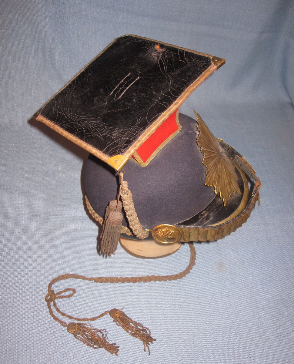 National Lancers Shako, Mass Militia | J. Mountain Antiques
