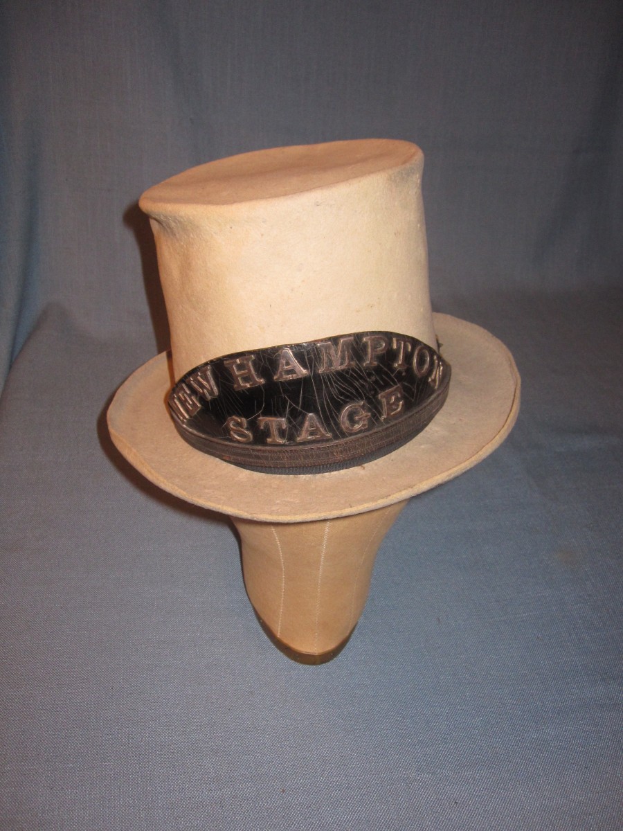 1850's New Hampton Stage Hat Band | J. Mountain Antiques