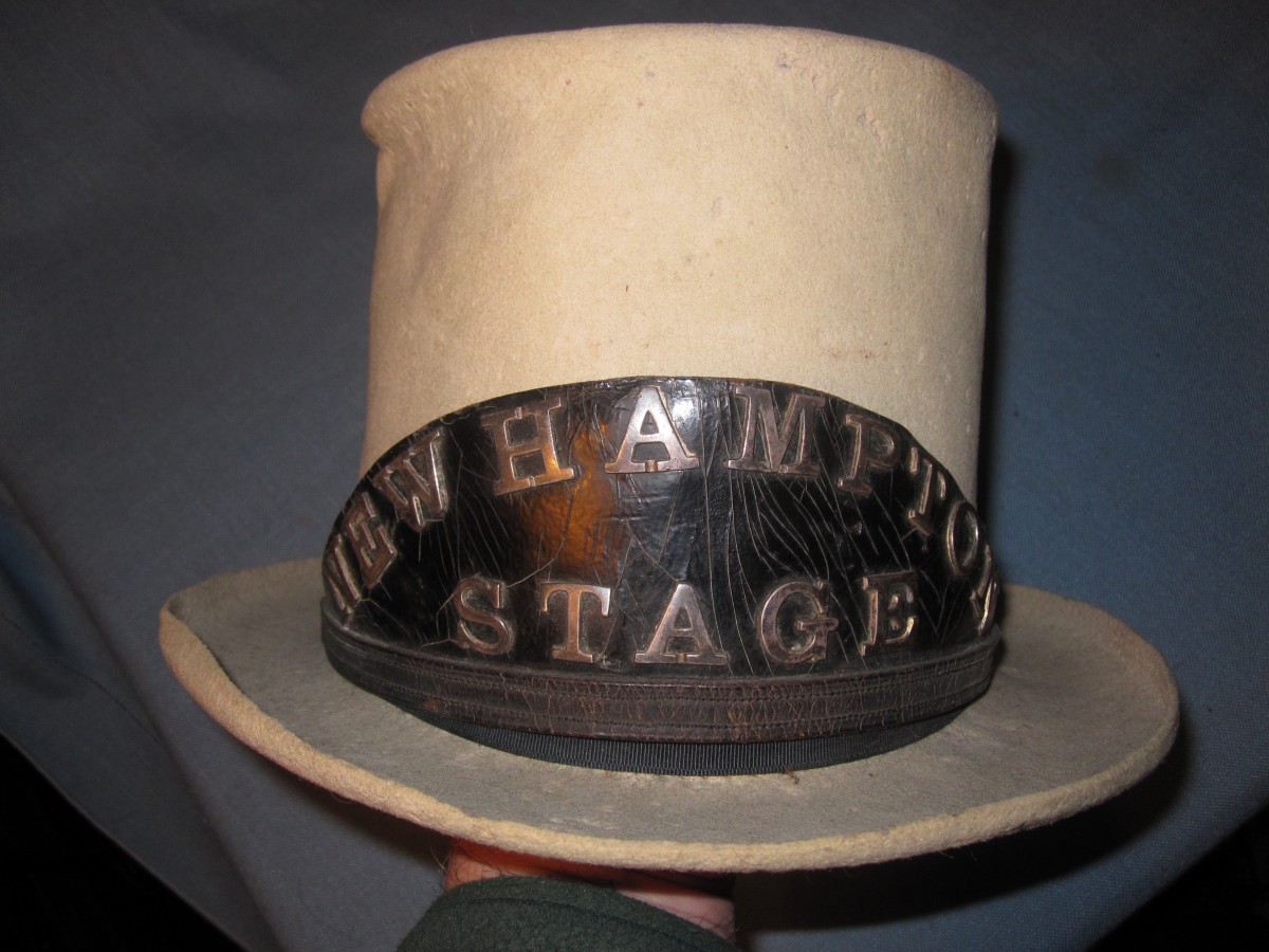 1850's New Hampton Stage Hat Band | J. Mountain Antiques