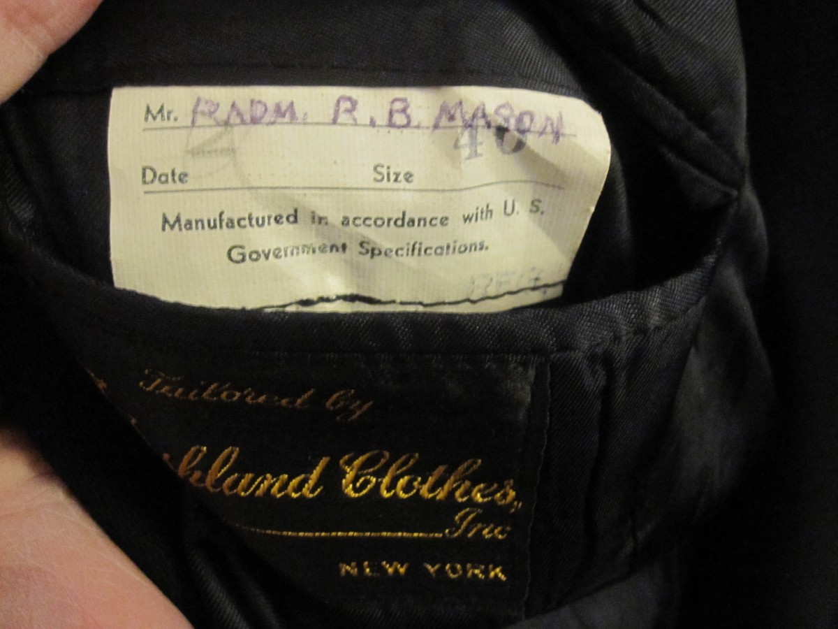 RADM Redfield Mason's Dress Uniform | J. Mountain Antiques