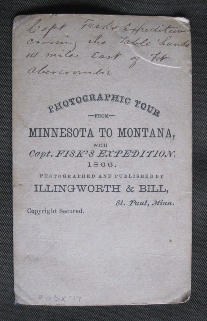CDV-of Capt. Fisk's Expedition, 1866. | J. Mountain Antiques