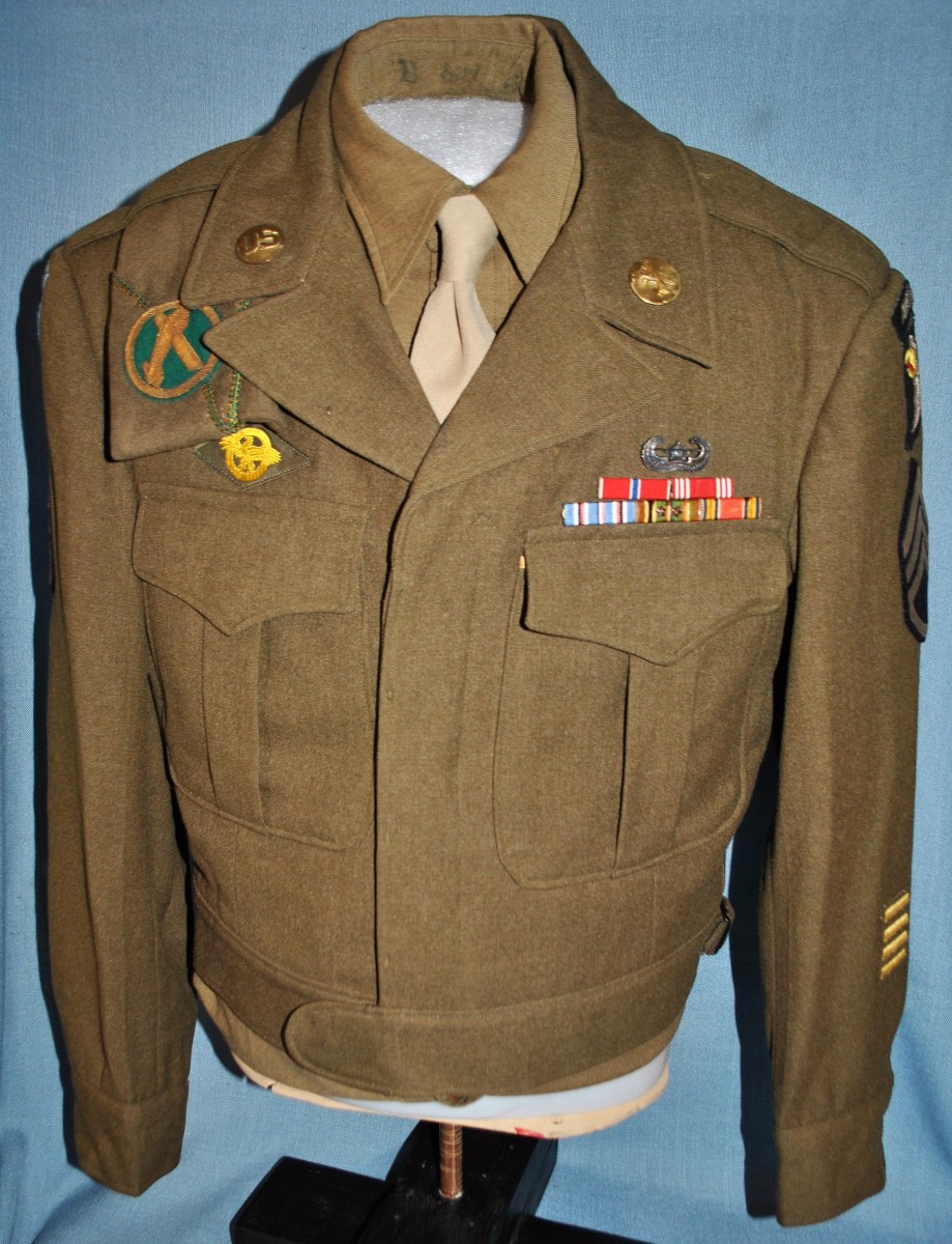 Ultra Rare WWII 101st Airborne Military Police Ike Jacket – Bullion ...