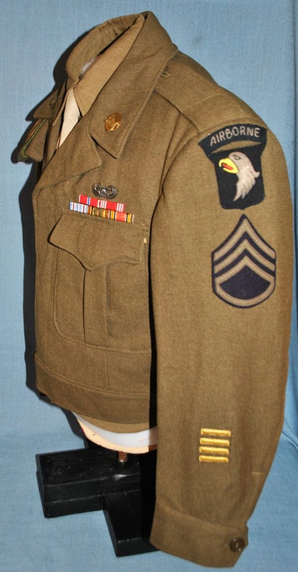 Ultra Rare WWII 101st Airborne Military Police Ike Jacket – Bullion ...