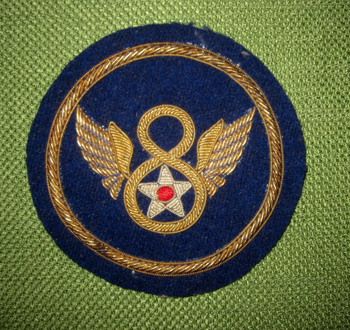 Stunning 8th AAF Bullion Patch | J. Mountain Antiques