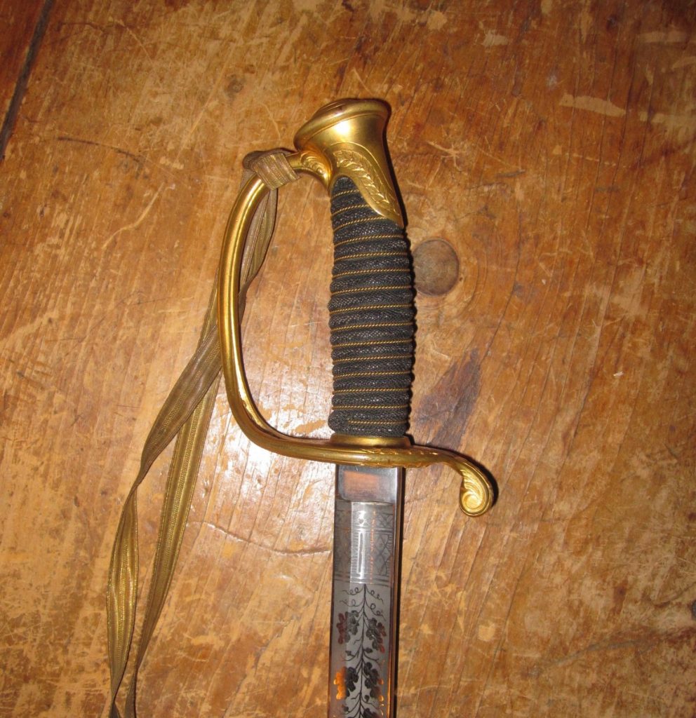 1862 Collins & Co Foot Officers Sword | J. Mountain Antiques