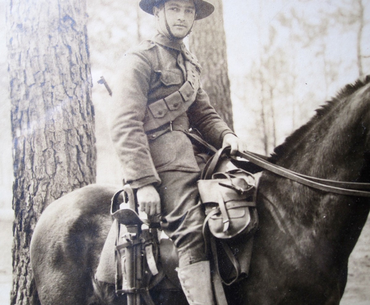 Great Photo of 1912-17 Cavalryman | J. Mountain Antiques