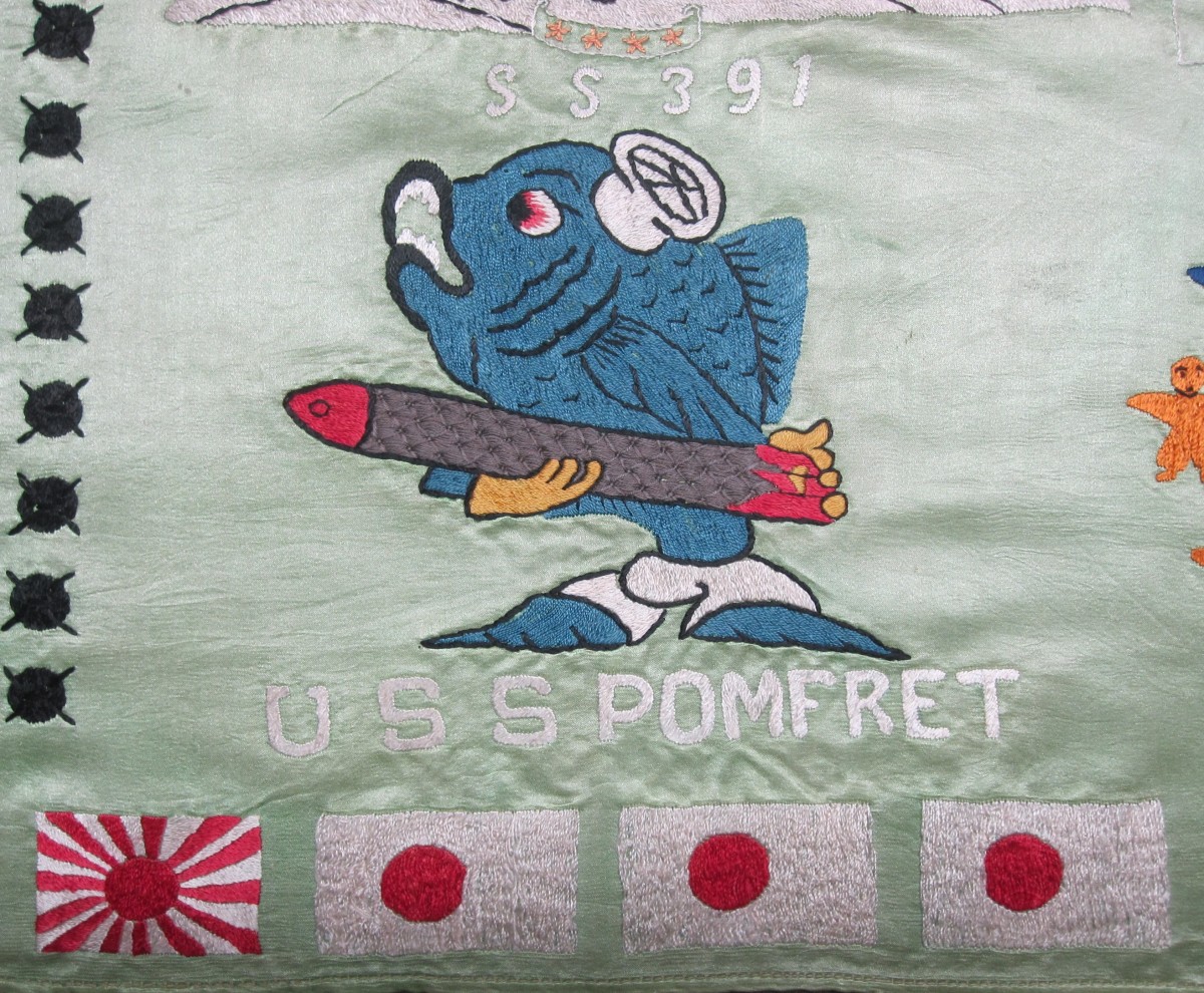 USS Pomfret SS-391 WWII Victory Flag – SOLD | J. Mountain Antiques