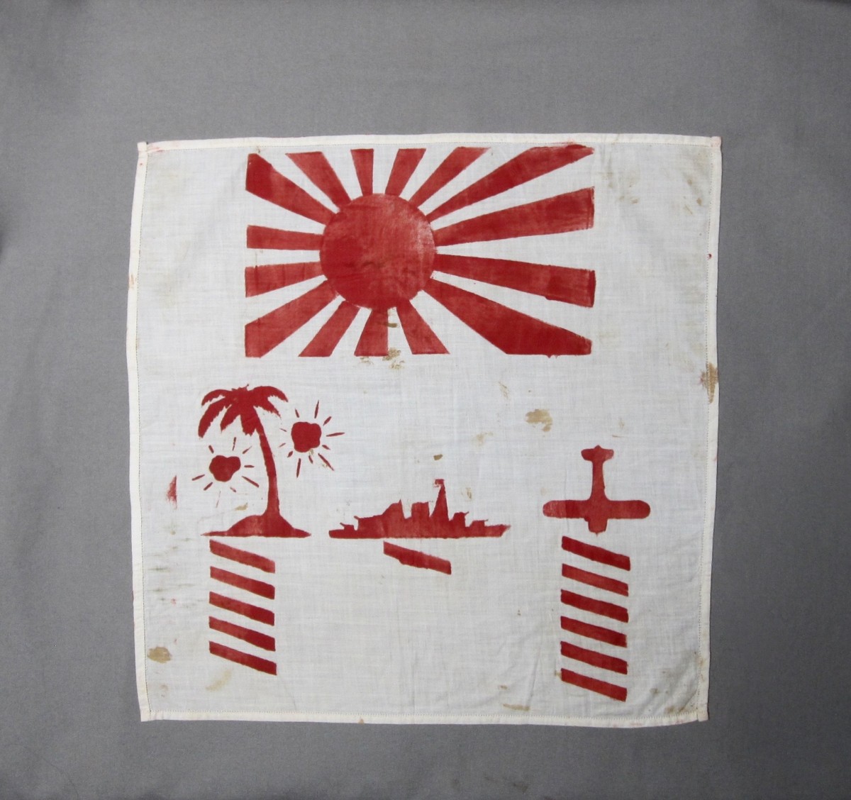 WWII USS Columbia Handkerchief “Kill Flag.” SOLD | J. Mountain Antiques