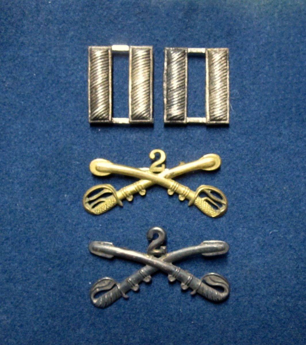 Cavalry Insignia & Captain’s Bars- Major C.J. Stevens – SOLD | J ...