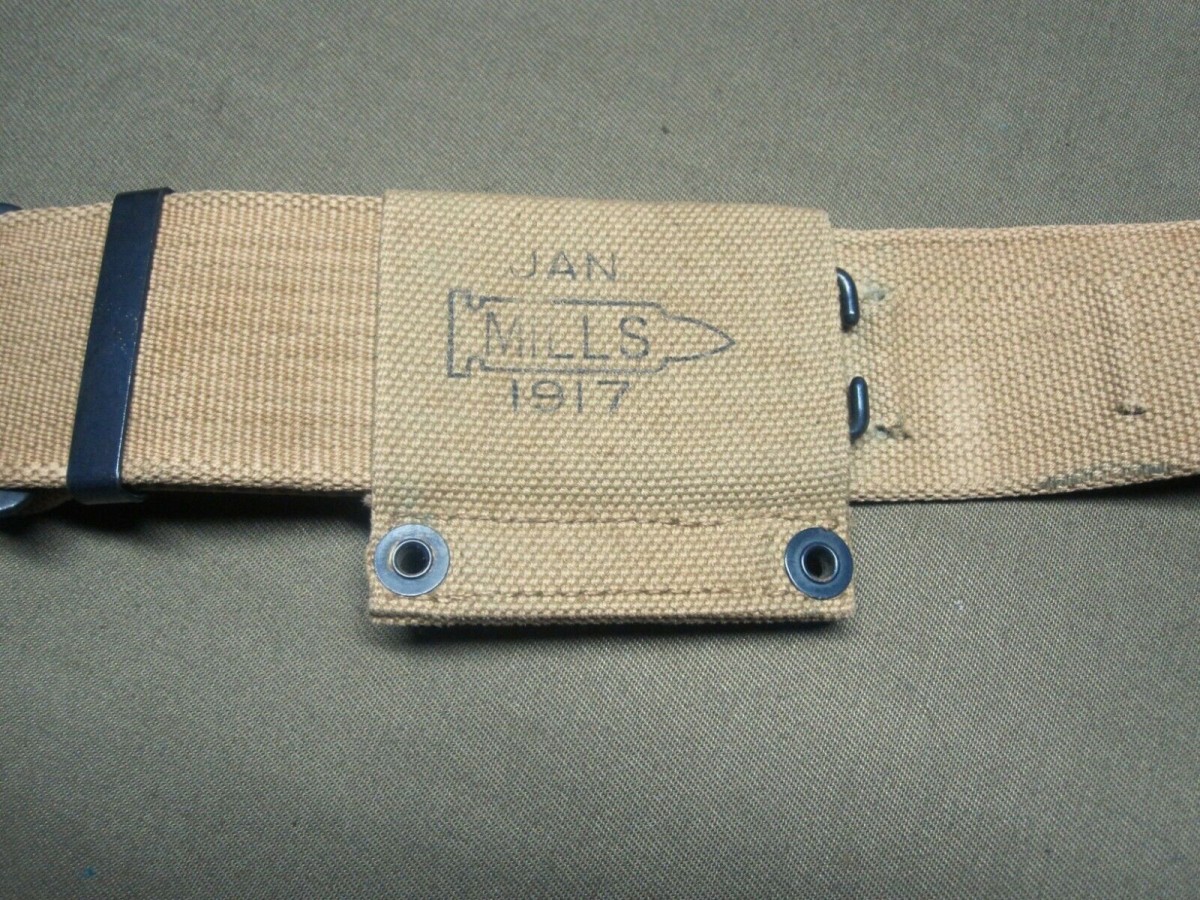 WWI Era 1910 Mills Officer’s Garrison Belt With Hangers – SOLD | J ...