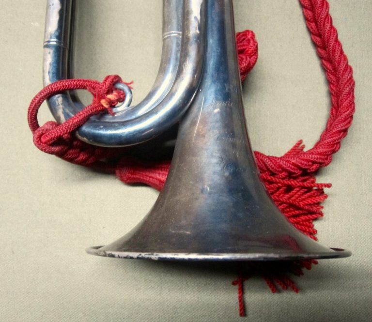 Presentation Silver Bugle- Coast Artillery Corps- M.V.M SOLD | J ...