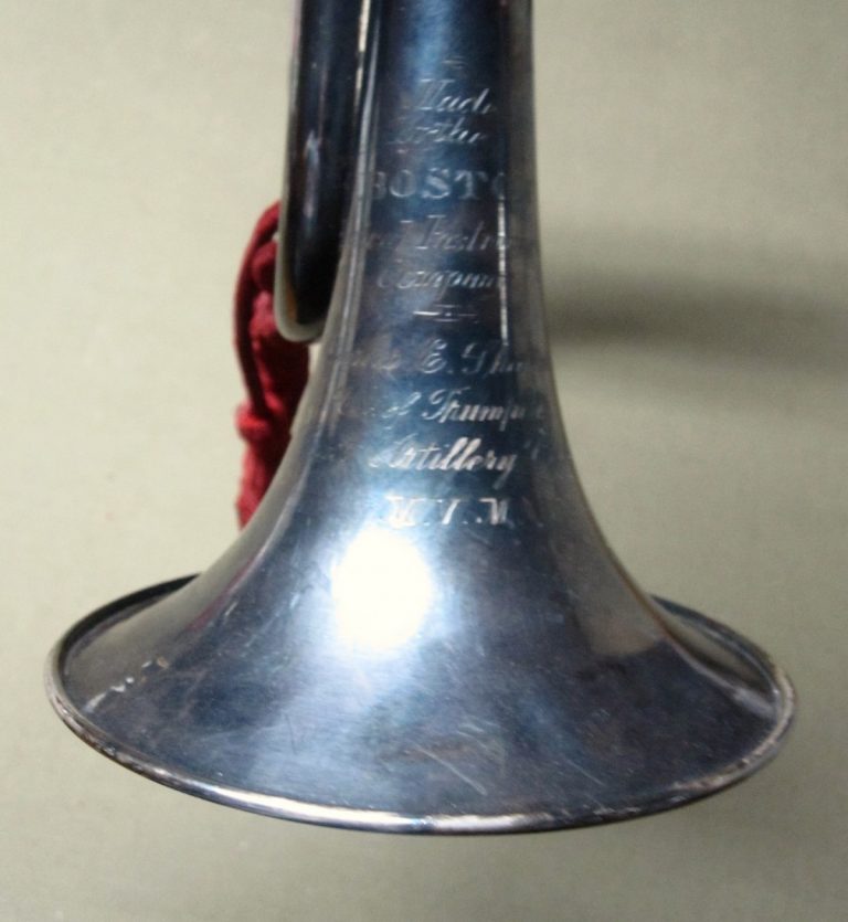 Presentation Silver Bugle- Coast Artillery Corps- M.V.M SOLD | J ...