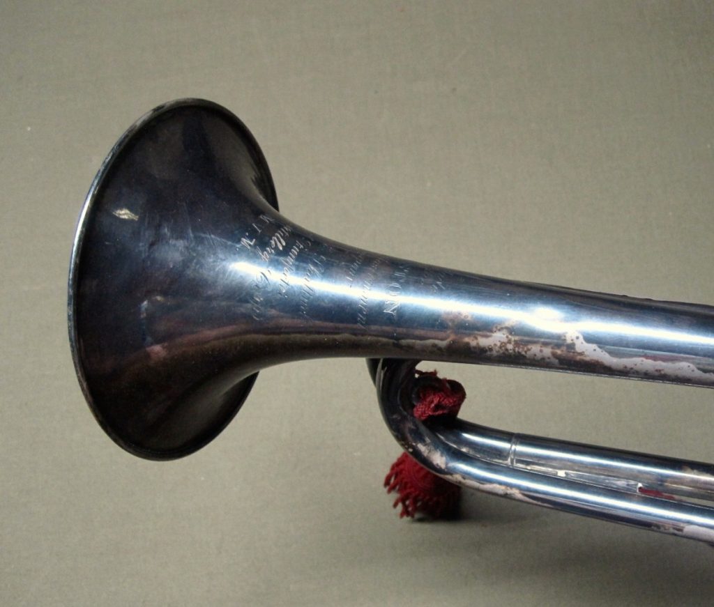 Presentation Silver Bugle- Coast Artillery Corps- M.V.M SOLD | J ...