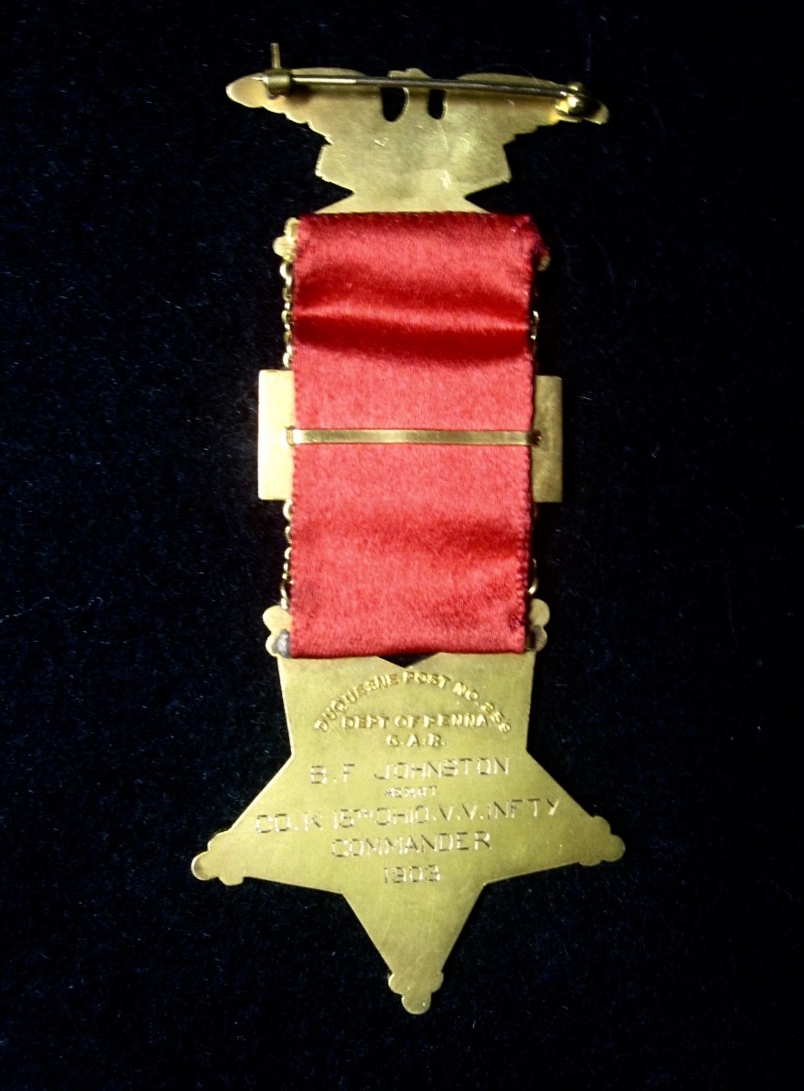 Gold Commander’s G.A.R. Post Badge- Veteran 15th Ohio Vols. | J ...