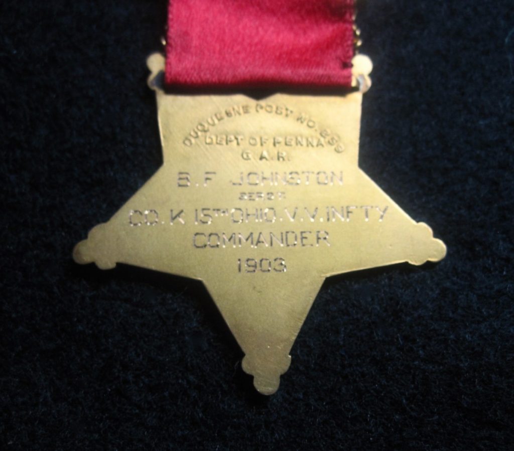 Gold Commander’s G.A.R. Post Badge- Veteran 15th Ohio Vols. | J ...