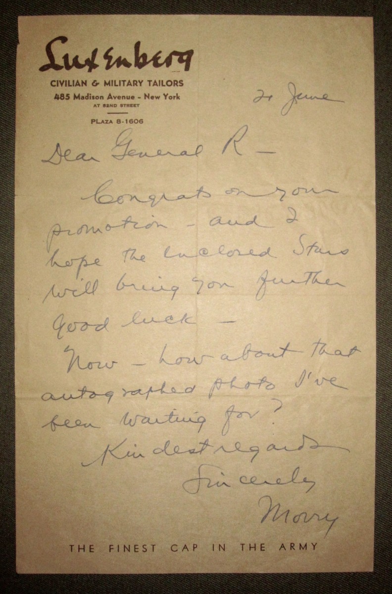 Luxenberg Letter & General Stars- BG Rumbough SOLD | J. Mountain Antiques