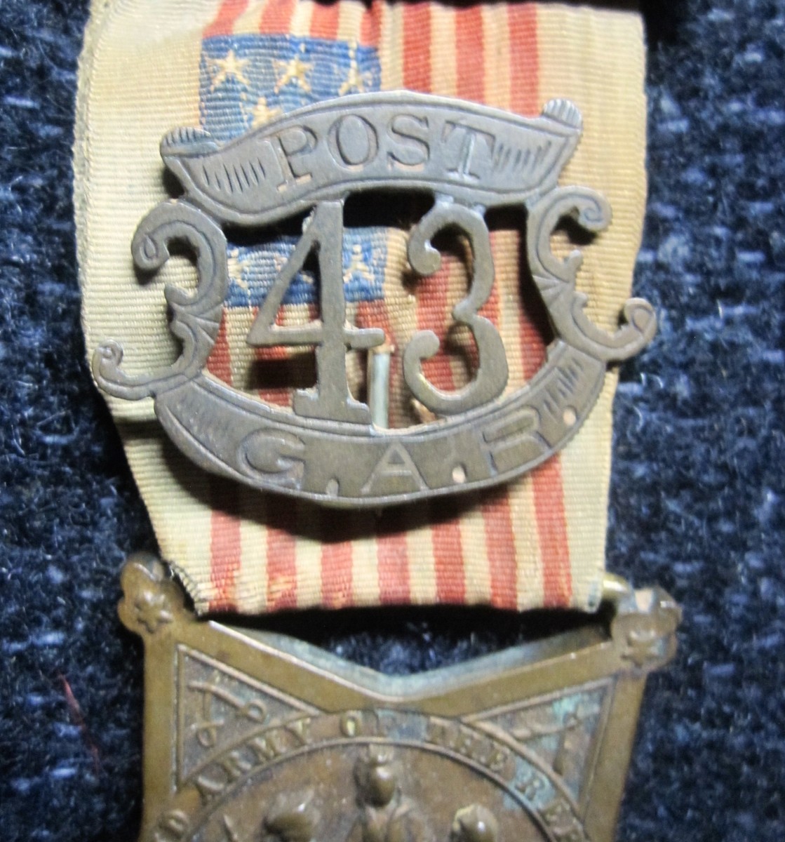 G.A.R. Post Commander’s Badge With 43rd Post Pin – SOLD | J. Mountain ...