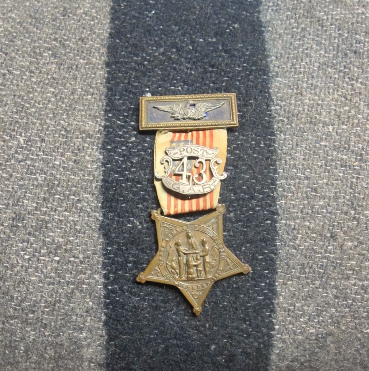 G.A.R. Post Commander’s Badge With 43rd Post Pin – SOLD | J. Mountain ...