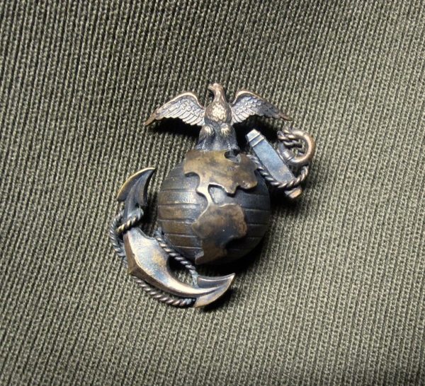 WWII Era USMC Officer’s EGA Insignia In Bronze Finish | J. Mountain ...