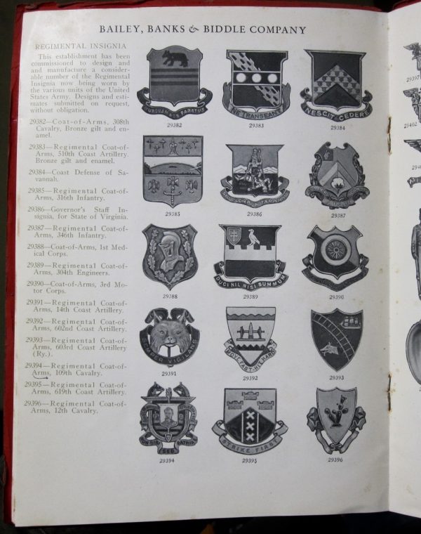 BB& B RARE 109th Cavalry Regiment DUI – SOLD | J. Mountain Antiques