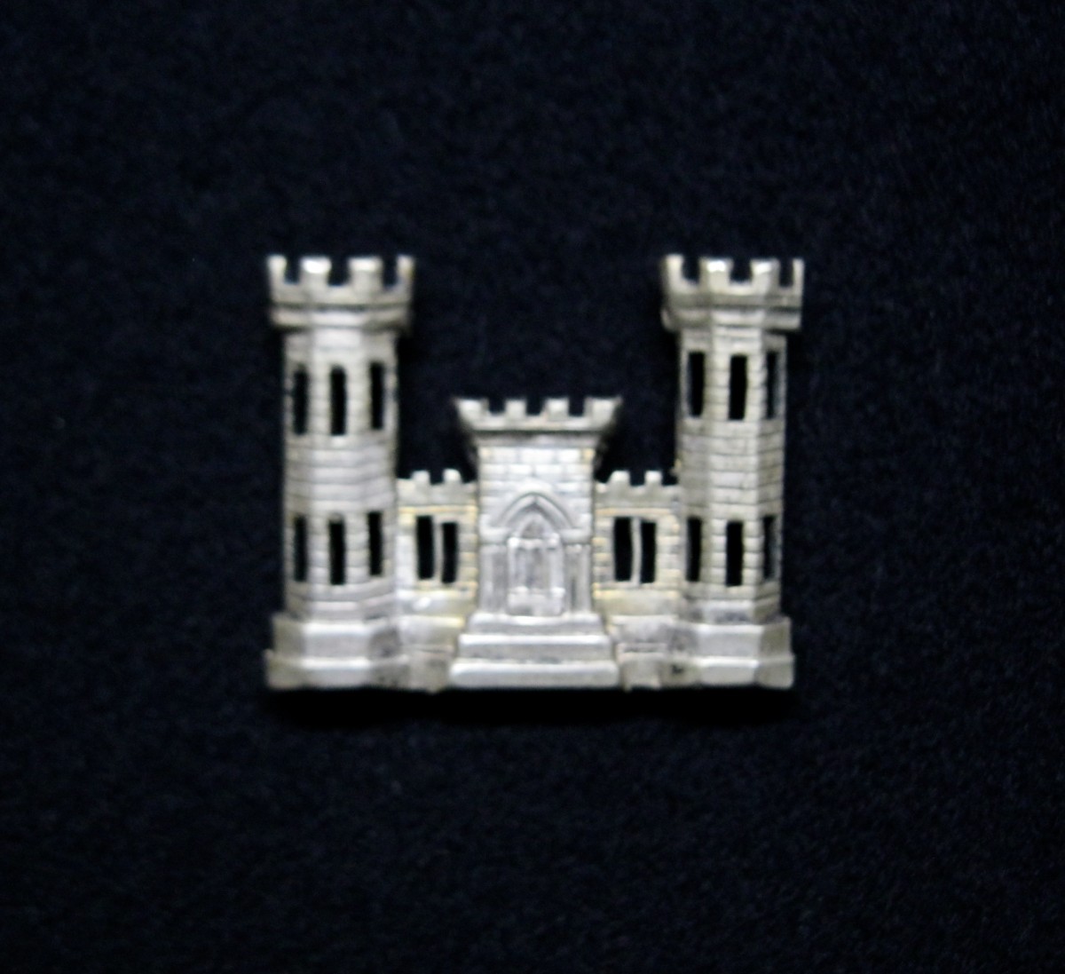 1895 Silver Engineer Castle Insignia For Undress Uniform | J. Mountain ...