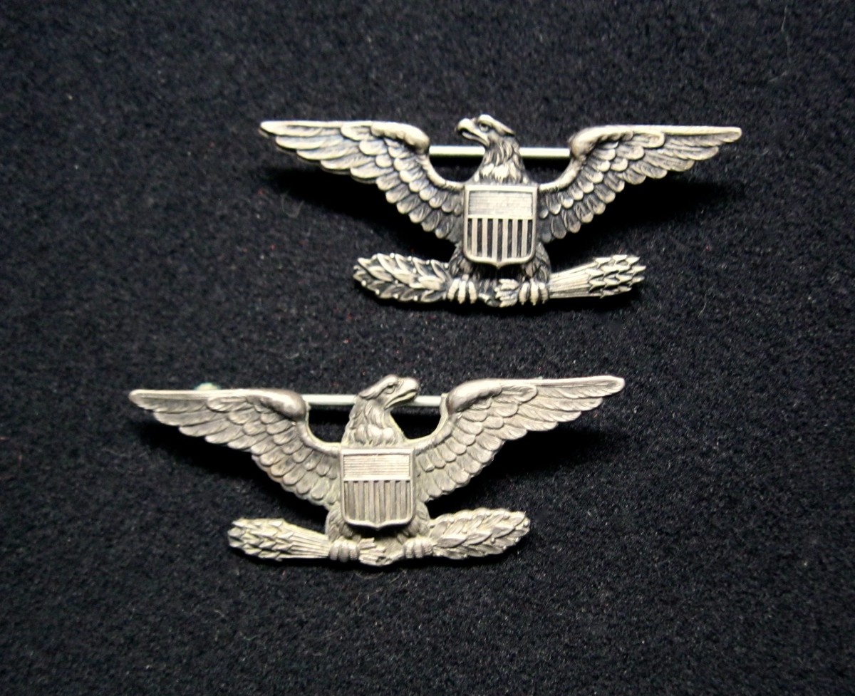 BBB CO. SILVER – Pair Of Colonel’s Eagles – SOLD | J. Mountain Antiques