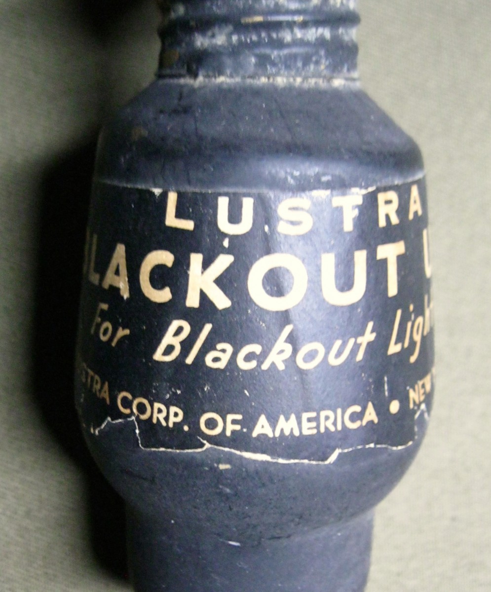 WWII Homefront Blackout Lightbulb – SOLD | J. Mountain Antiques