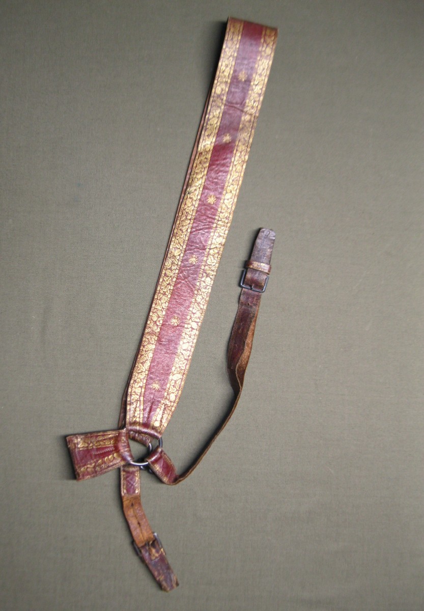18th Cent. Small Sword Shoulder Belt | J. Mountain Antiques