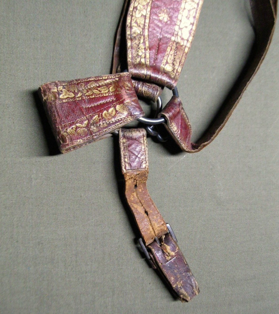 18th Cent. Small Sword Shoulder Belt | J. Mountain Antiques