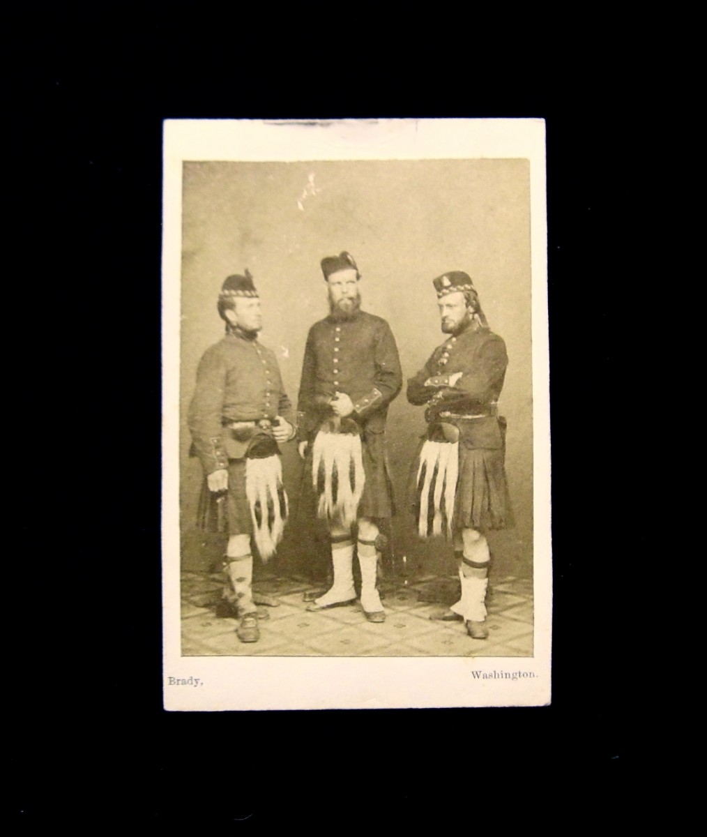 CDV- Three Highlanders From the 79th New York By Brady – SOLD | J ...