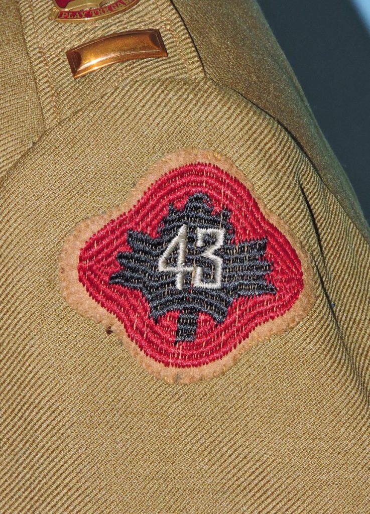 Identified Officer’s Service Dress Uniform -43rd Division Artillery ...