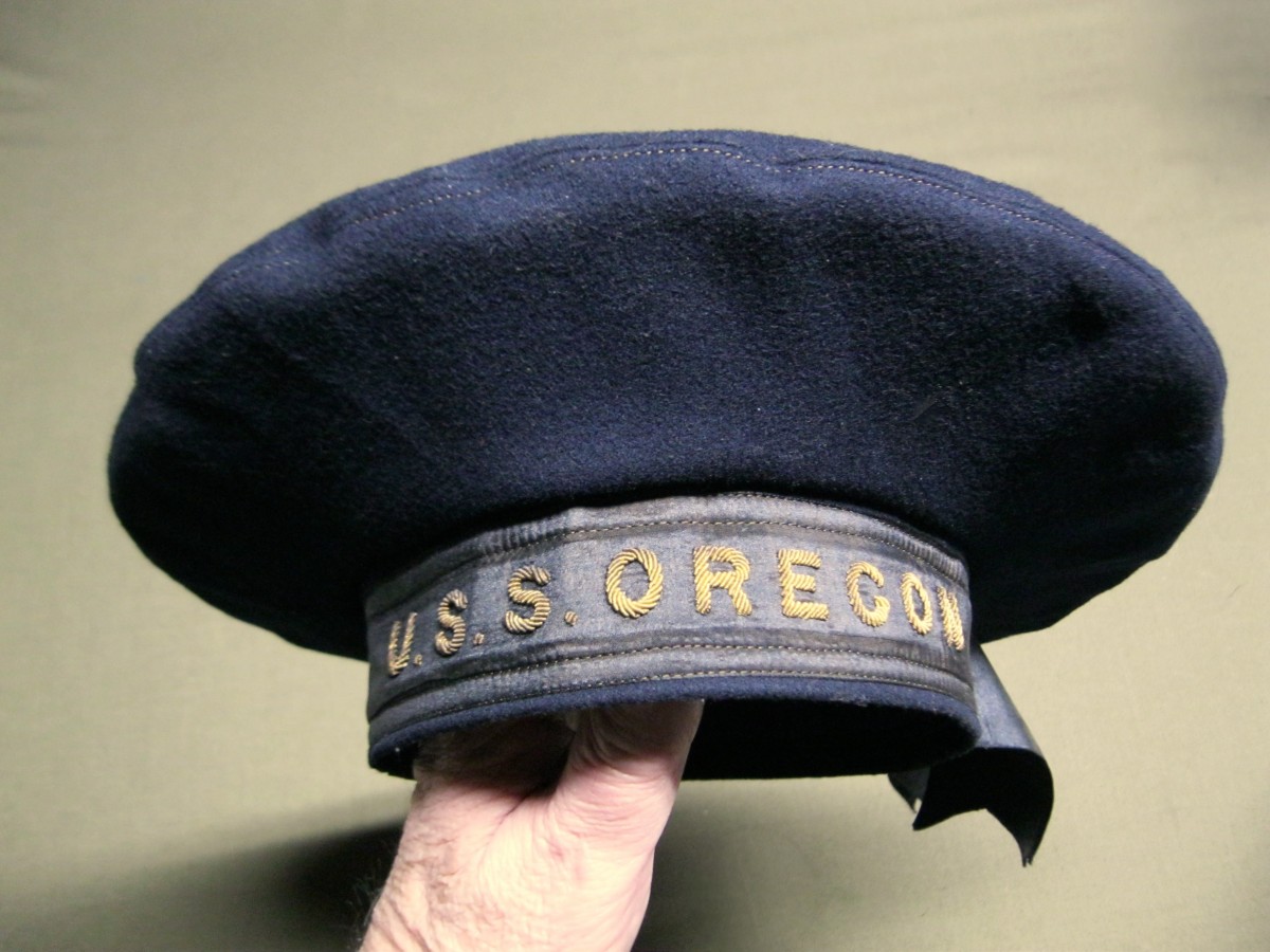 High Quality Sailor’s Cap – USS Oregon – SOLD | J. Mountain Antiques