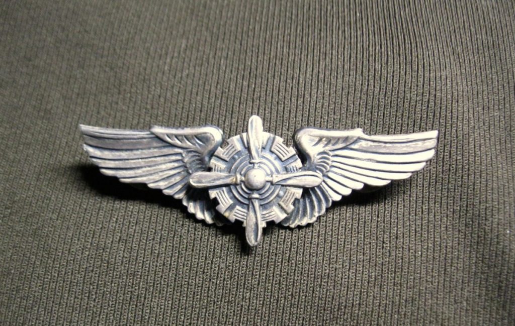 Army Air Force Flight Engineer Wings | J. Mountain Antiques