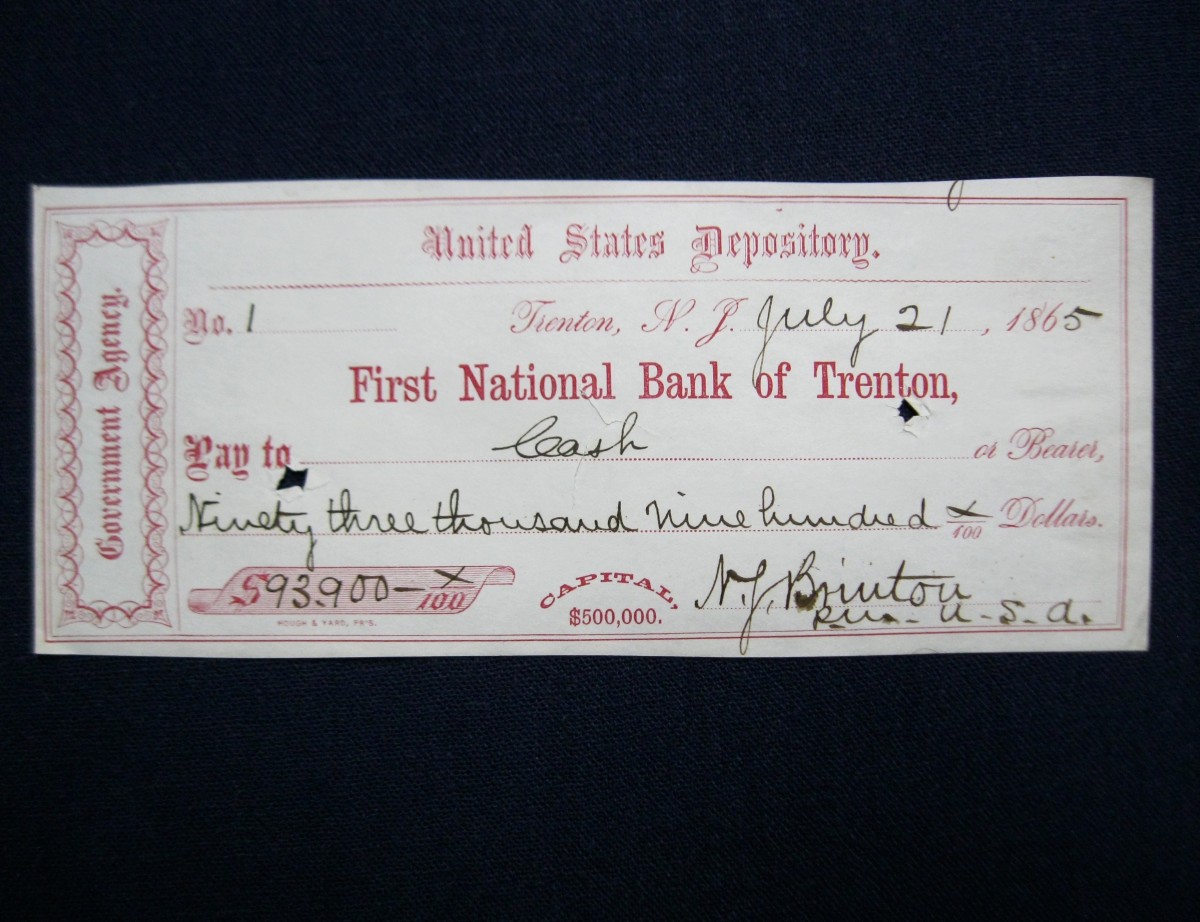 U.S. Paymaster’s Account Book & 61 Checks To Soldiers, Etc. – SOLD | J ...