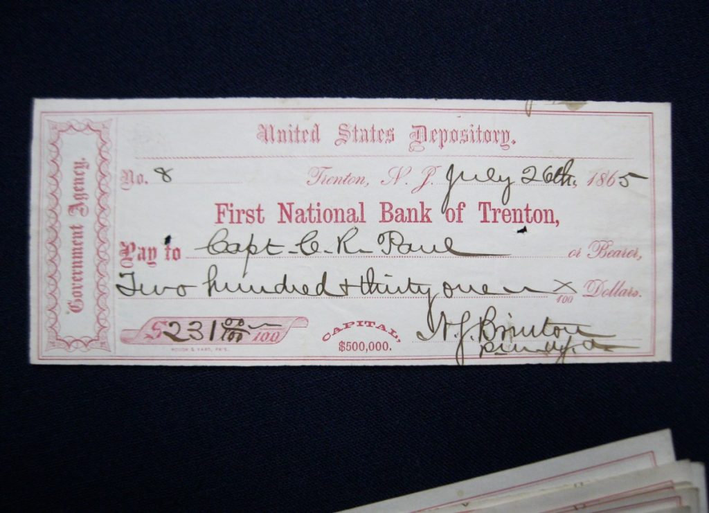 U.S. Paymaster’s Account Book & 61 Checks To Soldiers, Etc. – SOLD | J ...