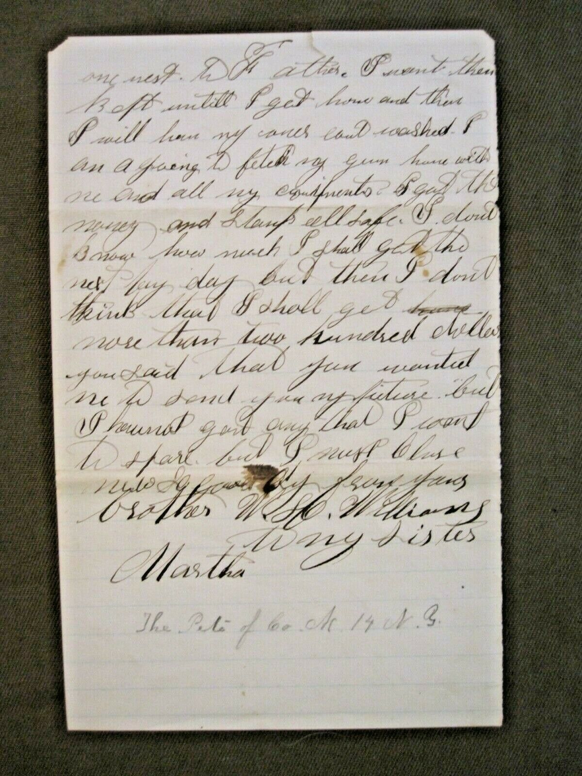 16 CIVIL WAR LETTERS – NY 14TH HEAVY ARTILLERY – SOLD | J. Mountain ...