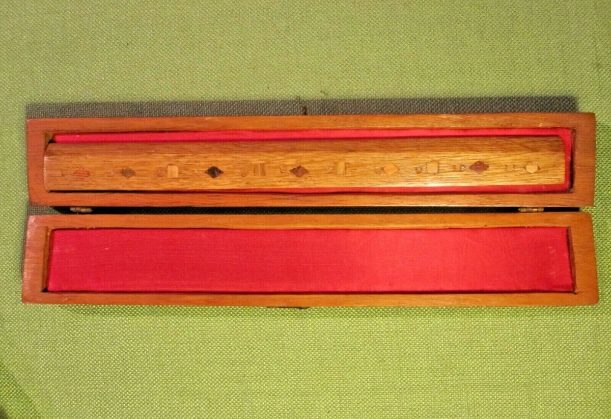 Patriotic Ruler and Box Made From Historic Woods – SOLD | J. Mountain ...